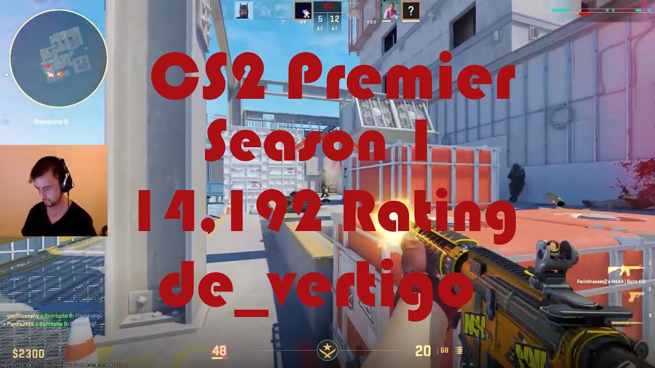 CS2 Premier Matchmaking - Season 1 - 14,192 Rating - de_vertigo - YouTube