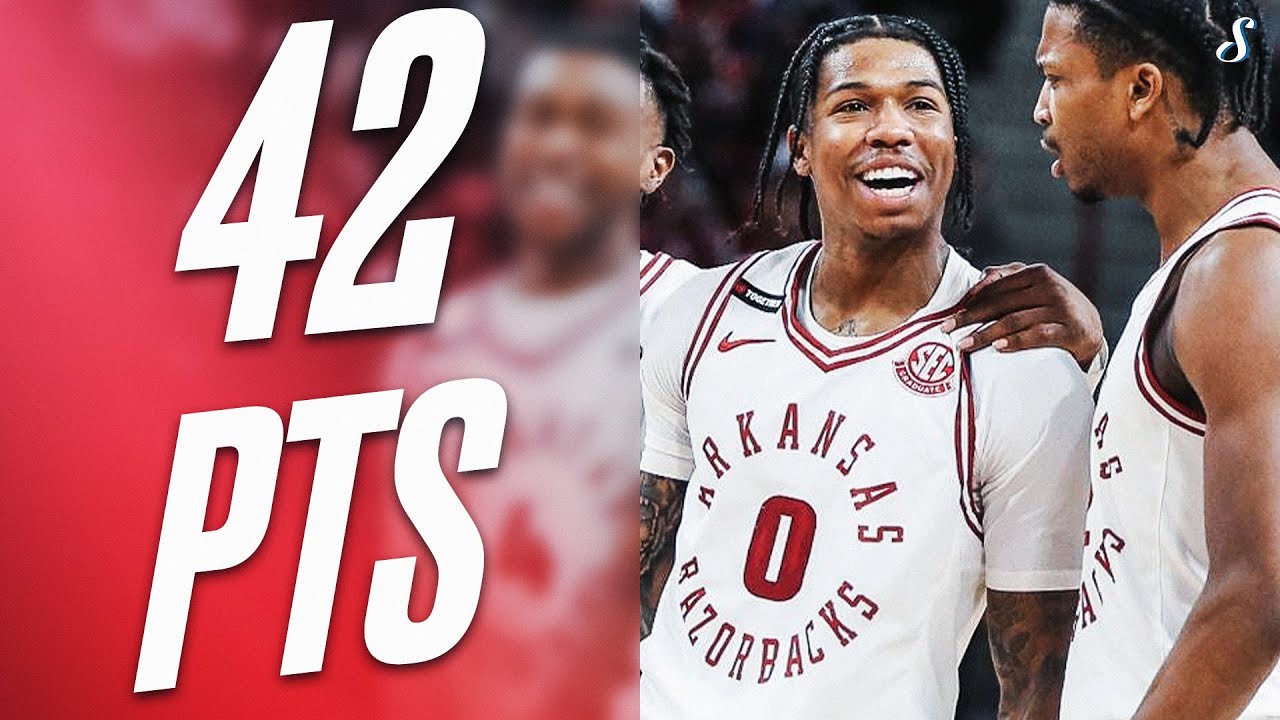 Khalif Battle EXPLODES For 42 PTS In Arkansas Win Over Missouri! - YouTube