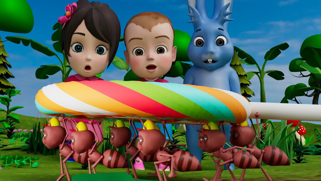 The Ants Go Marching | Number Counting Song | Kids songs | Nursery ...