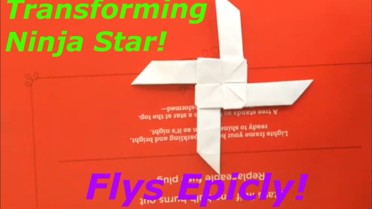 The 4-Pointed Transforming Ninja Star | Ish78 - YouTube