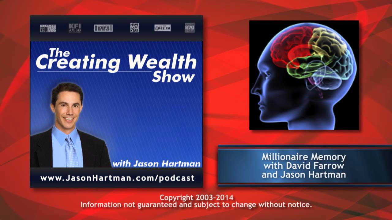 Creating Wealth #190 - Millionaire Memory with Guest David Farrow - YouTube
