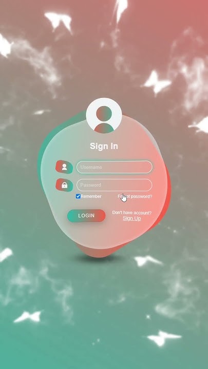 Odd Neon login form Using HTML CSS |#loginform #frontend # ...