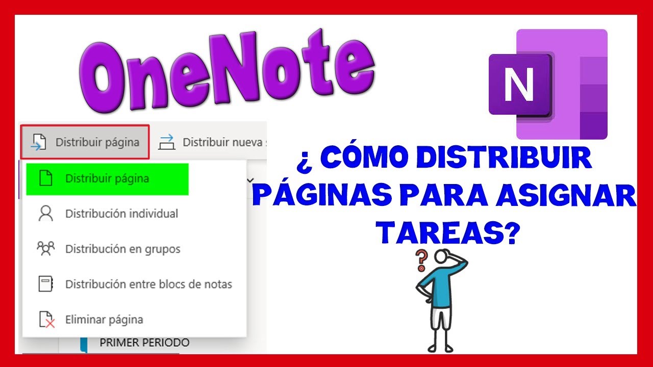 DISTRIBUIR PÁGINA EN ONENOTE - BLOC DE NOTAS PARA ASIGNAR TAREAS. 🚀🚀📝 ...