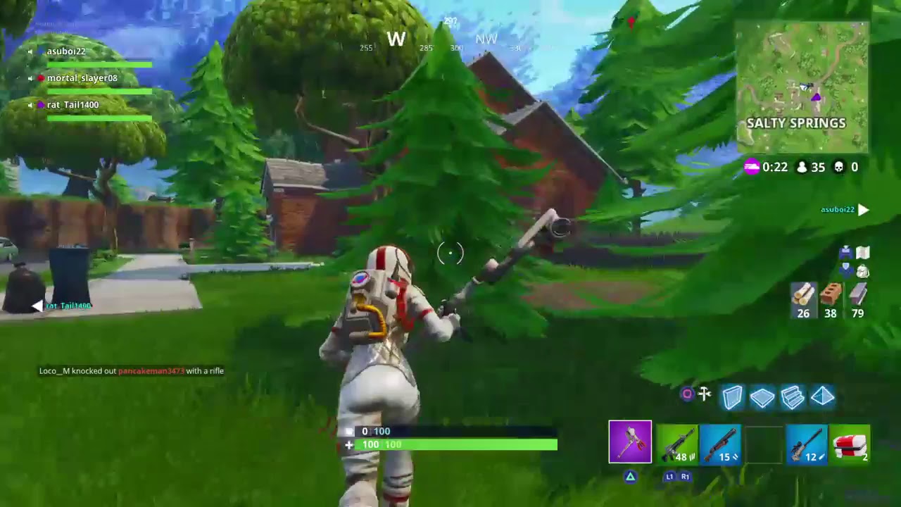 Fortnight trying to get a solo win - YouTube