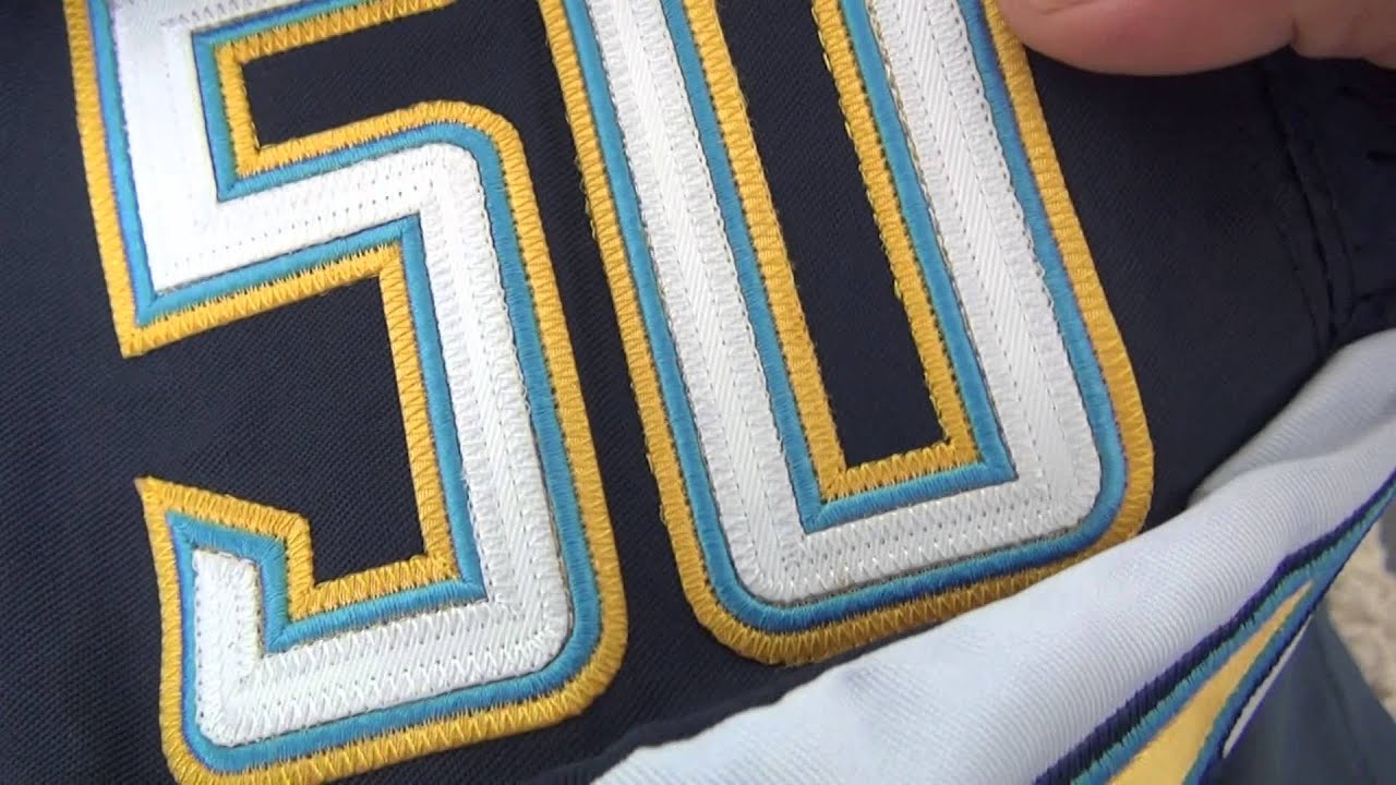 NFL San Diego Chargers 50 TE'O Dark Blue ELITE Jersey - YouTube