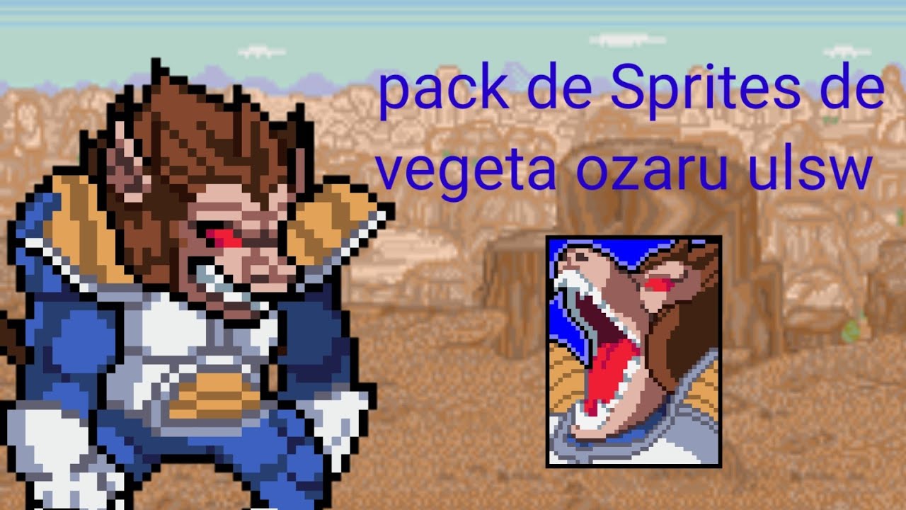 pack de Sprites de Vegeta ozaru ulsw - YouTube