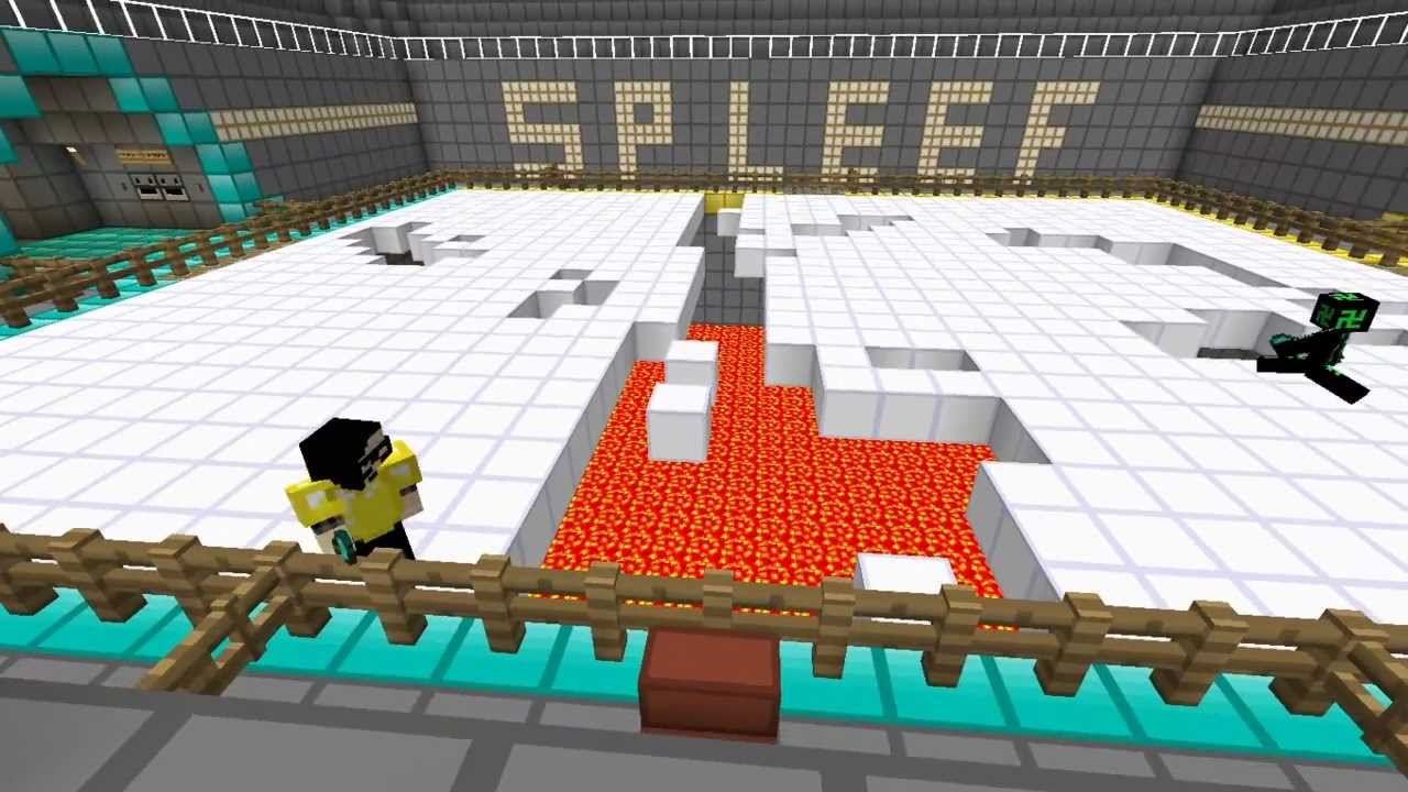 Minecraft Spleef Arena Battle - YouTube
