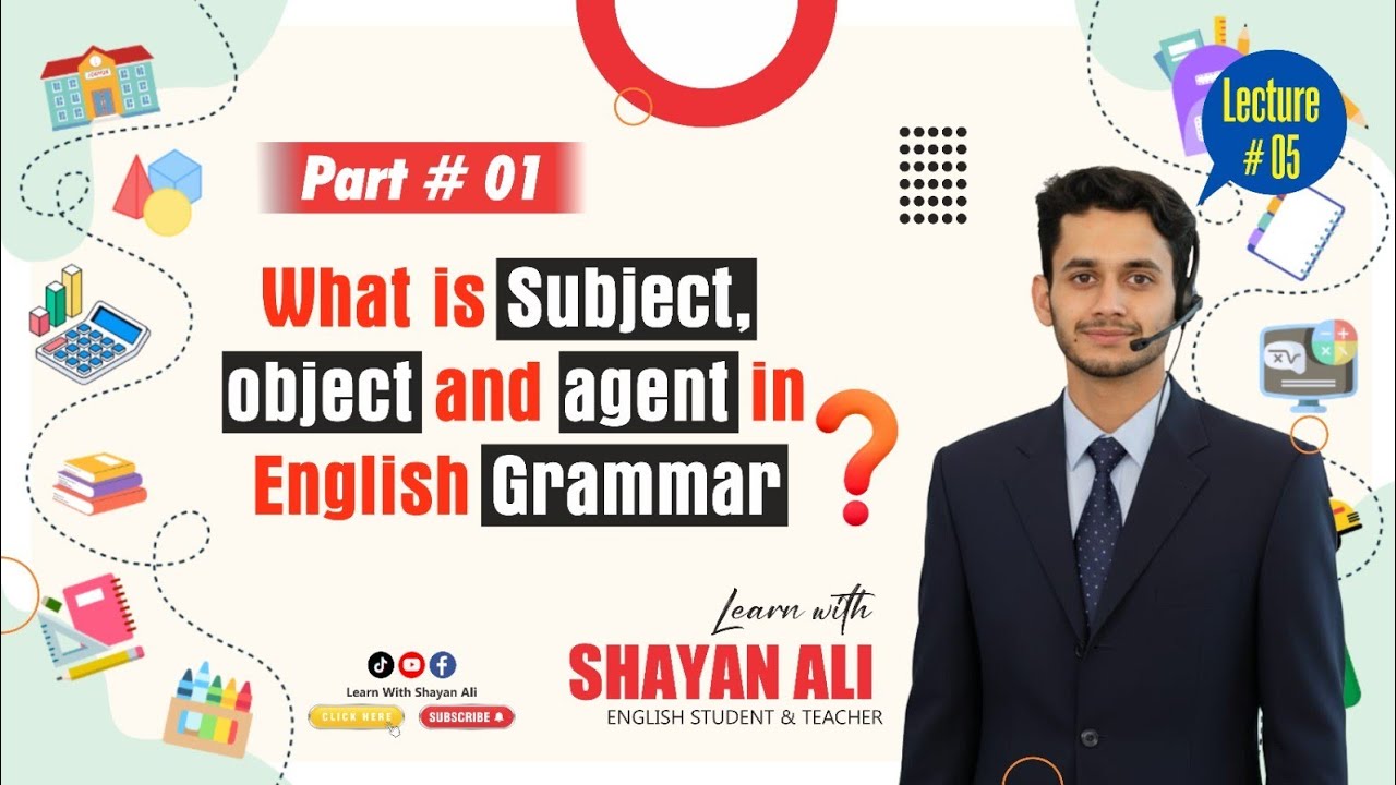 What is subject and object in English grammar - YouTube
