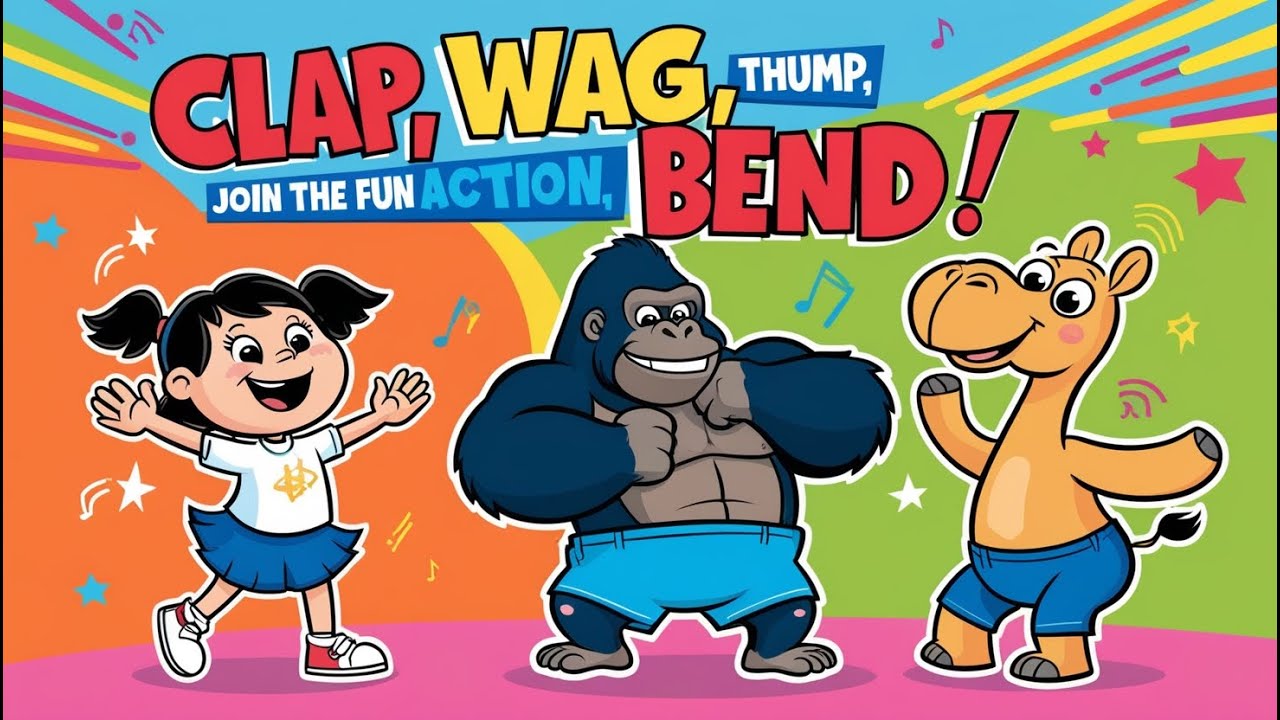 Join the Fun! Clap, Wag, Thump, and Bend Action Song for Kids! - YouTube