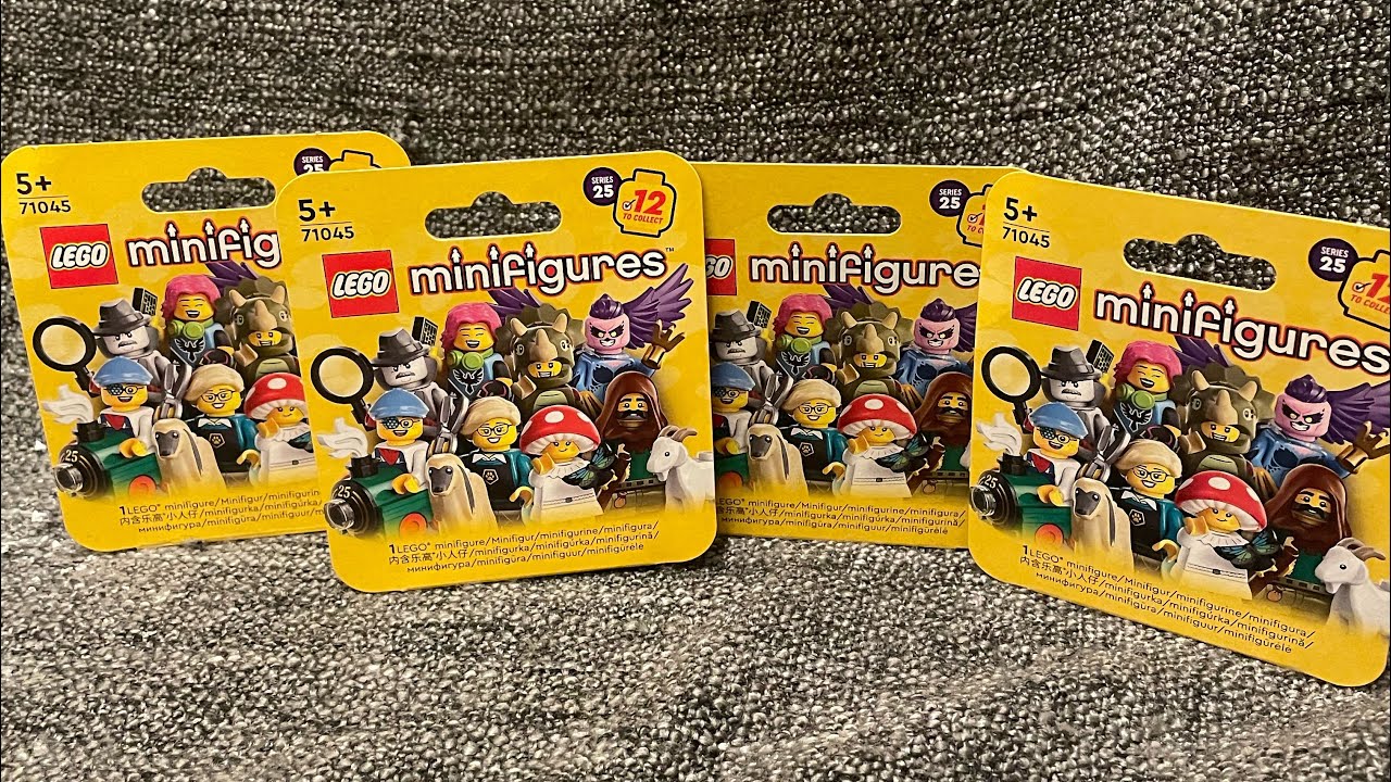 Lego mini figures series 25 with weights - YouTube