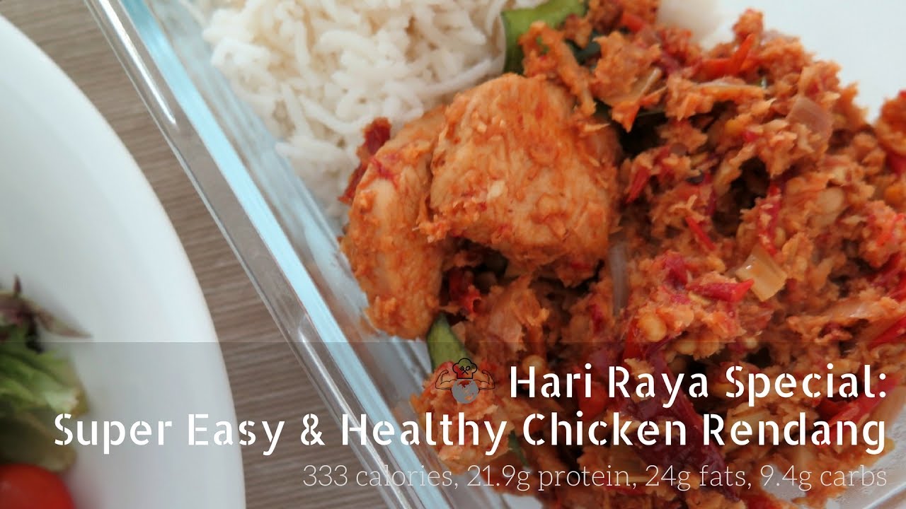 Hari Raya Special: Super Easy & Healthy Chicken Rendang - YouTube