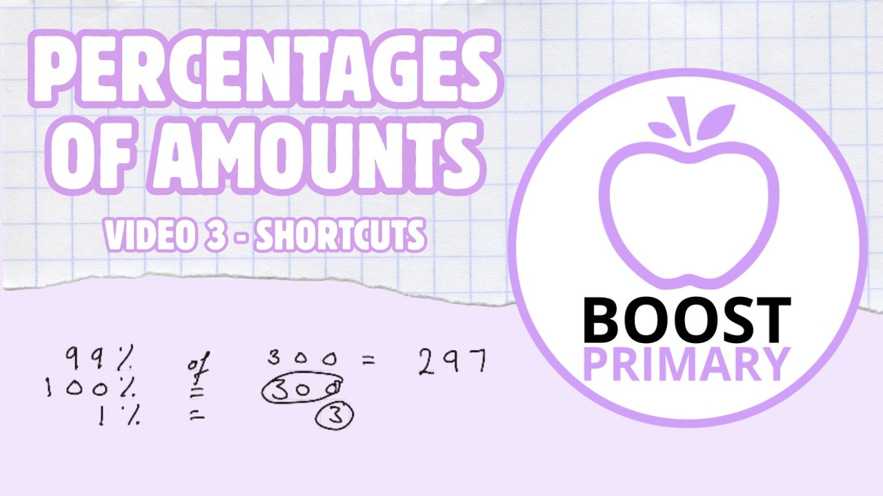Percentages of Amounts (Video 3 - Shortcuts and Tips) | Year 6 Maths ...