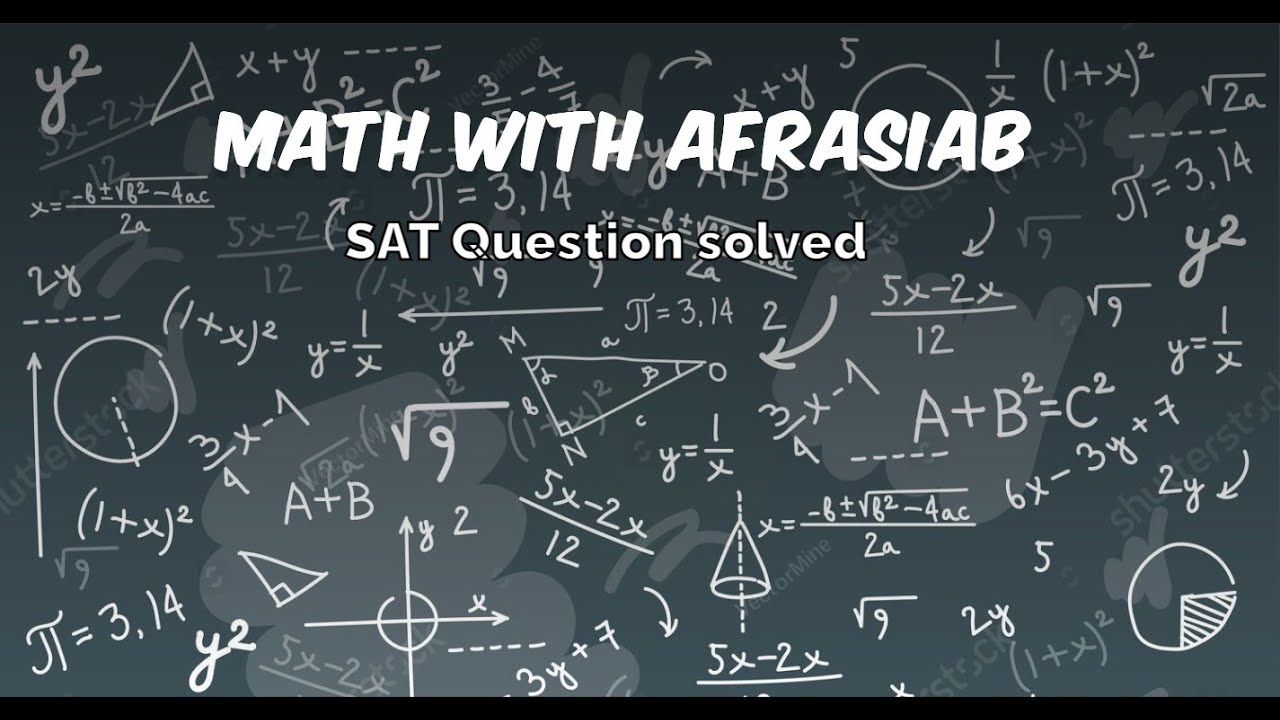 Probability SAT 1 and Entry Test Question 2 solved - YouTube