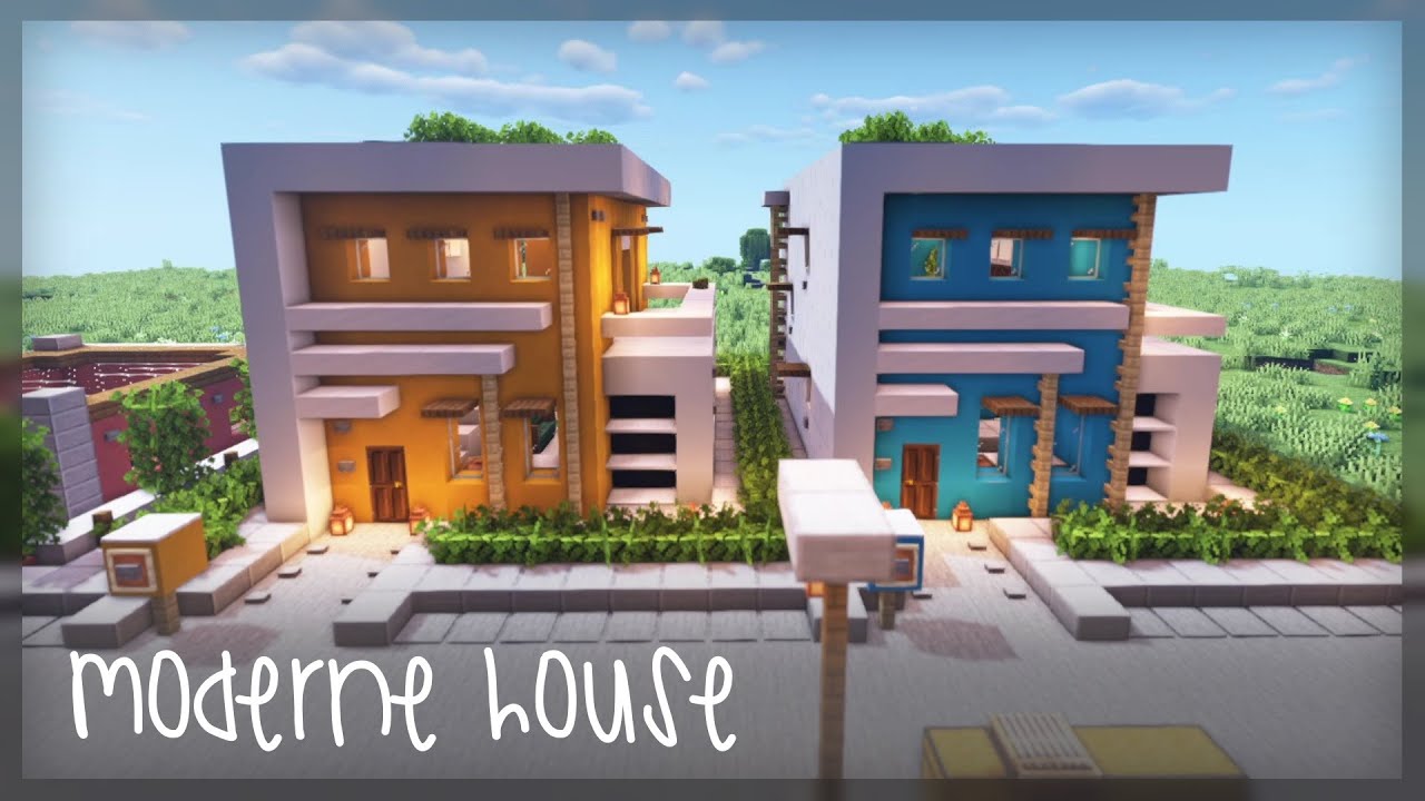 Minecraft: How To Build a Starter Modern House | Simple Modern House ...