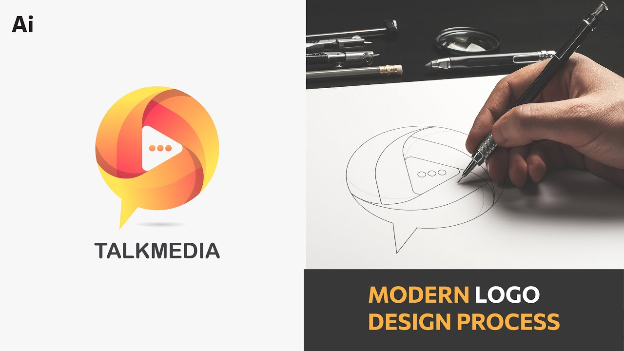 The Modern Logo Design Process - YouTube