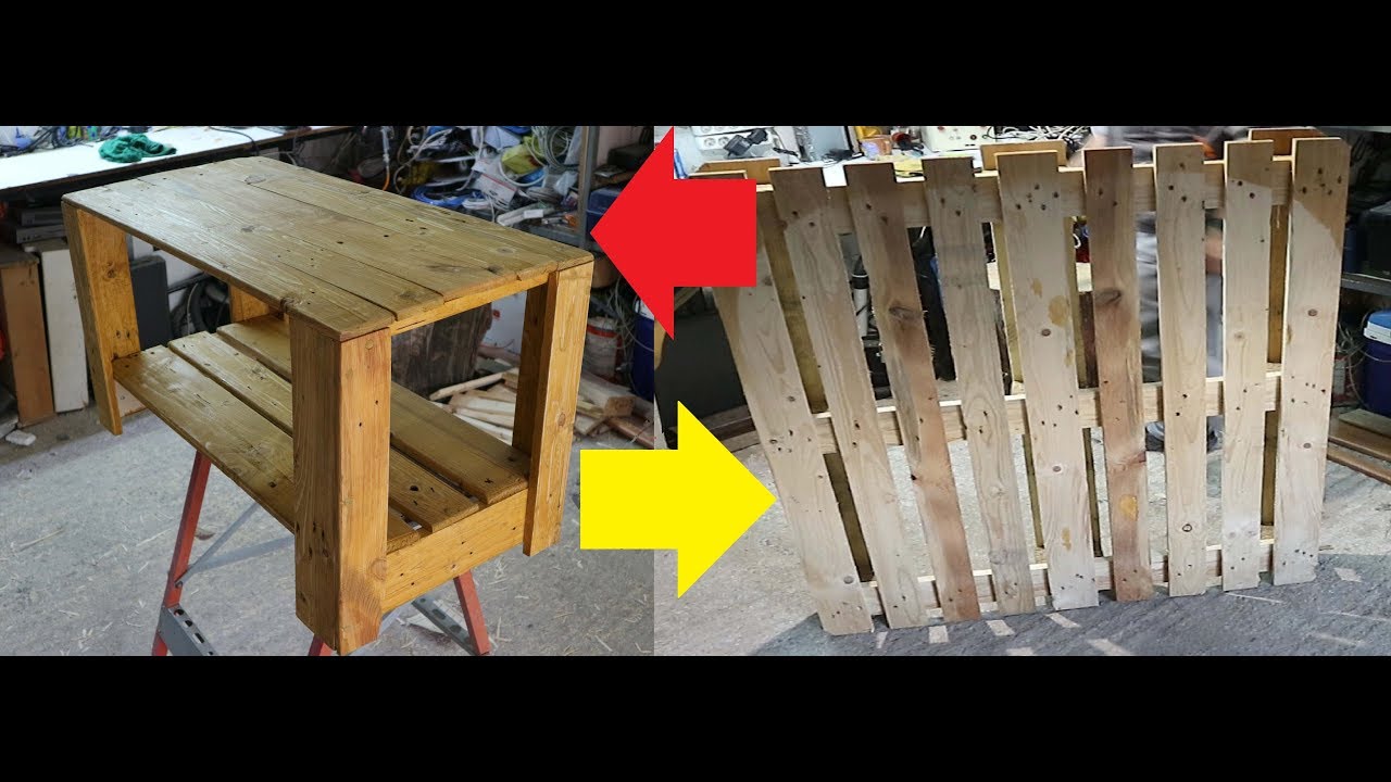 From a Single Pallet For Free DIY Tv Playstation Rack Console (How To ...