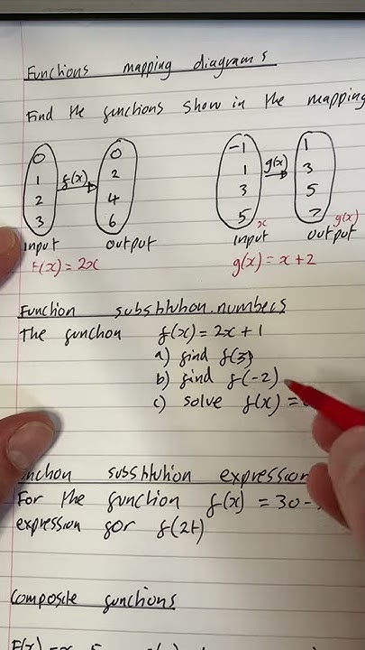 350 Functions substituting numbers - YouTube