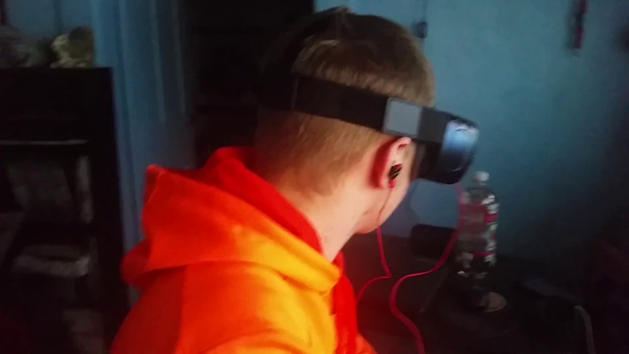 Messing with Collin while he Plays scary game. - YouTube