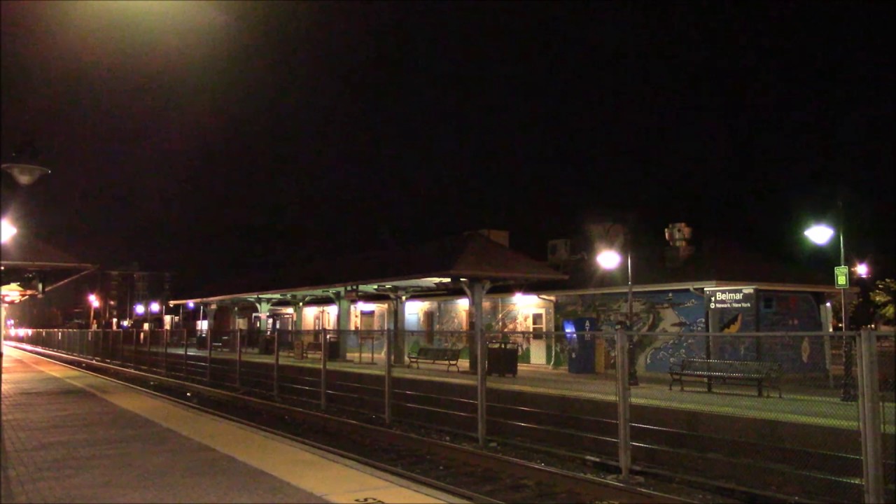 Full HD 60FPS: NJT GP40-2 #4302 Leads MM08 through Belmar with a Nice ...