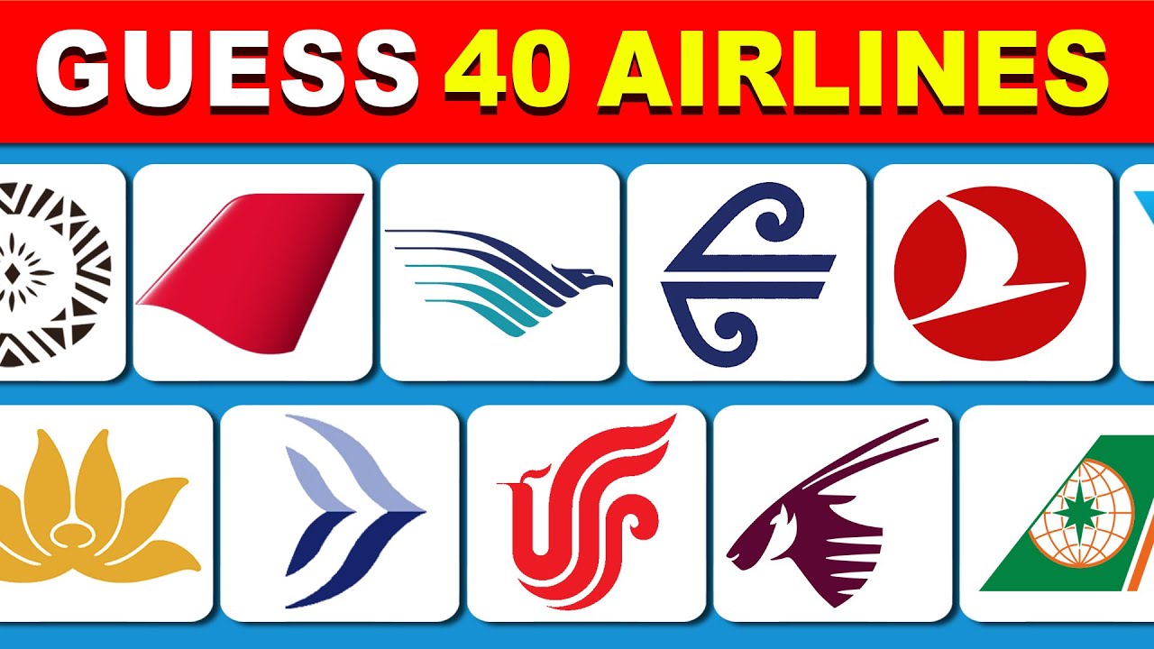 Guess the Airline in 3 Seconds | 40 World Famous Airline Logos | Logo ...