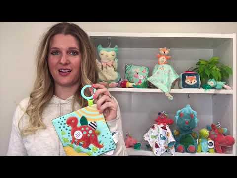 Pebblesaurus Dino Crinkle Teether | Mary Meyer Stuffed Toys