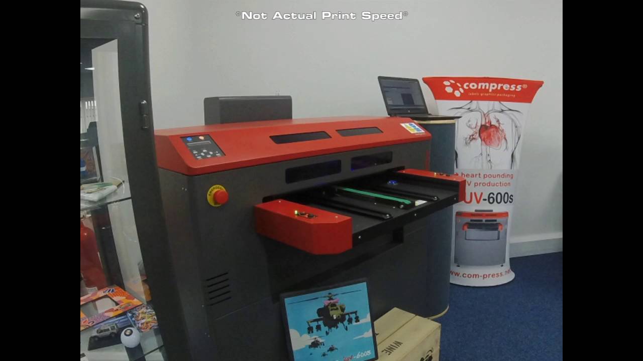 How to print onto a ceramic tile with the Compress iUV-600s - YouTube