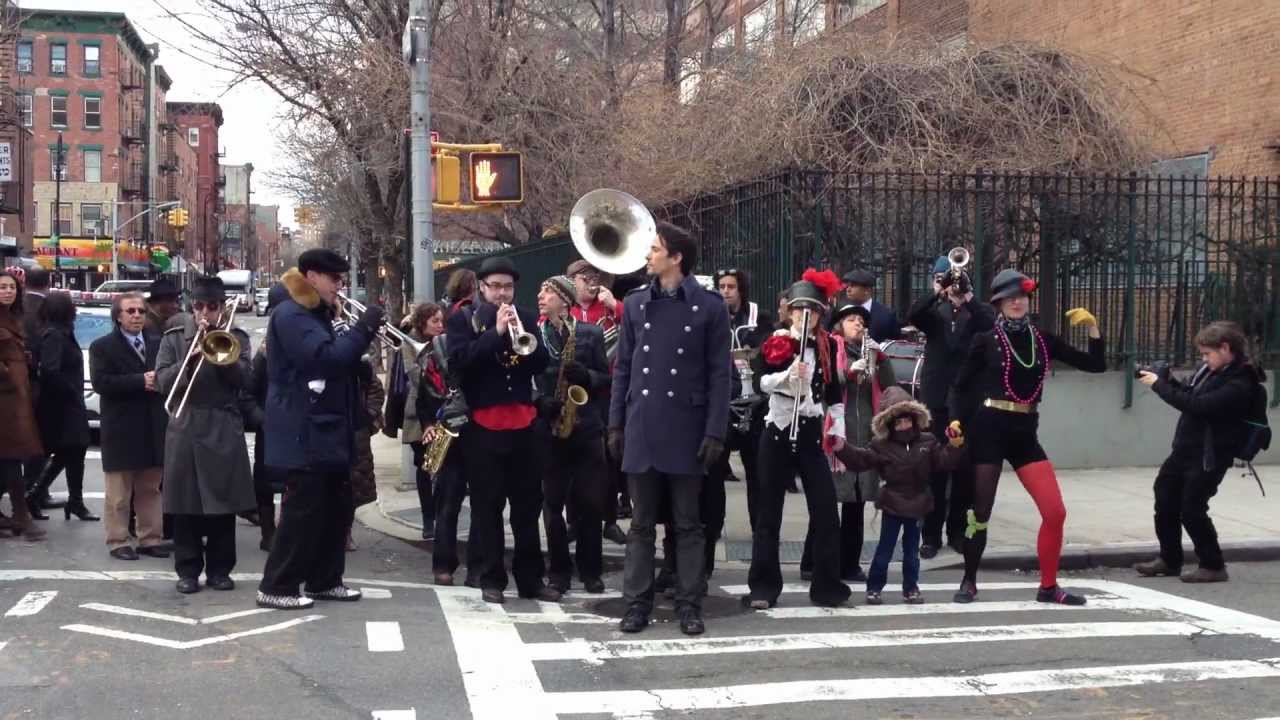 Hungry March Band in the Lower East Side - YouTube