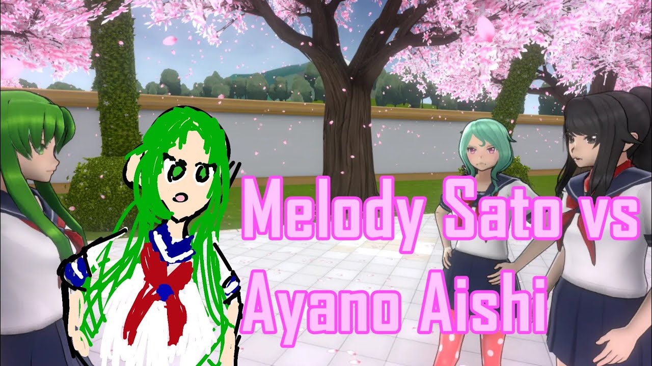 Melody Sato vs Ayano Aishi | Yandere Simulator - YouTube