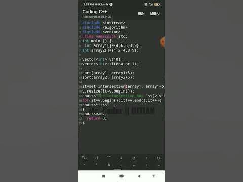 Intersection of the two arrays || C++ - YouTube