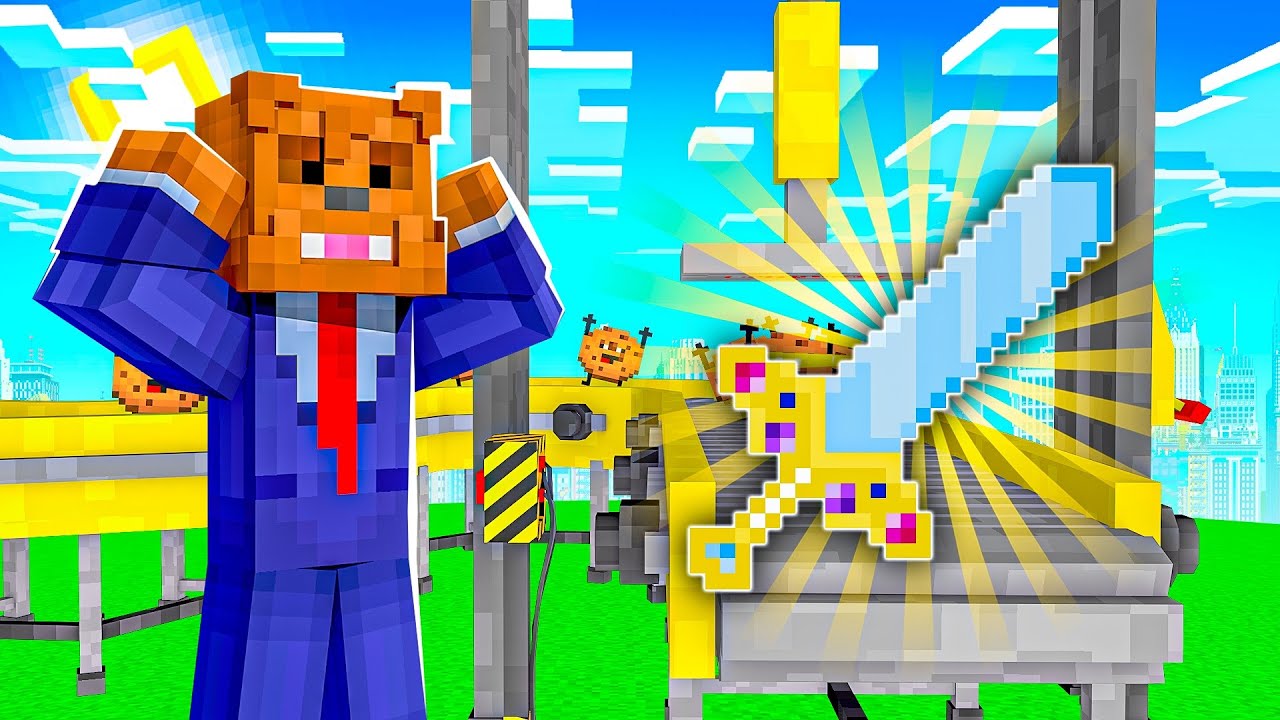 Making My MEGA Factory in Minecraft Cookie Camp - YouTube