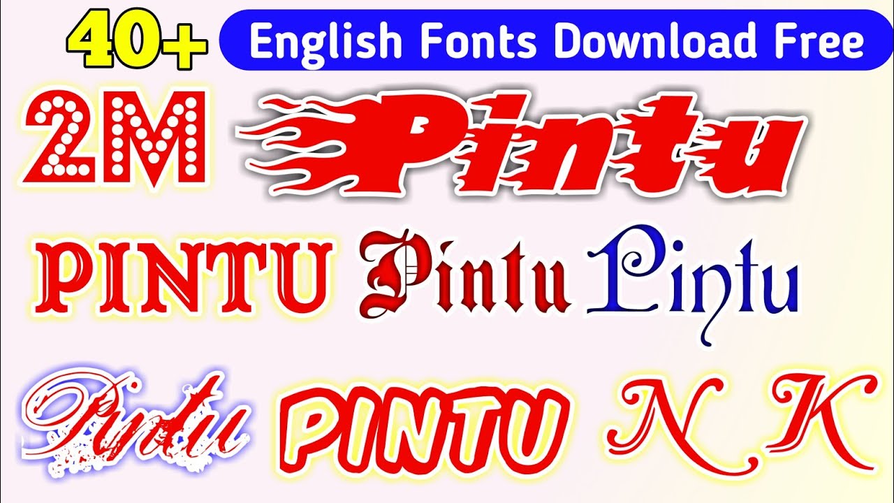 40+ English fonts download | Stylish english font free | free english ...