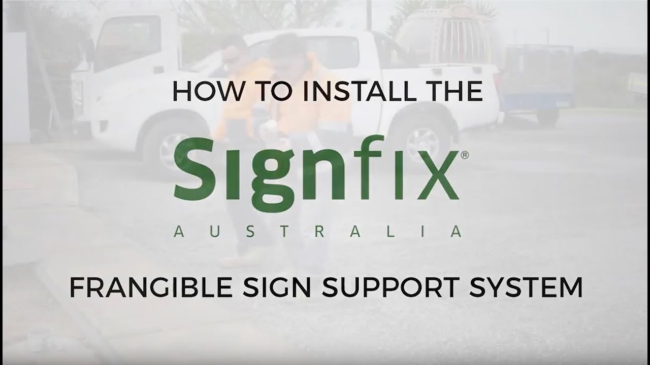 Signfix® Frangible Sign Suport System Installation - YouTube