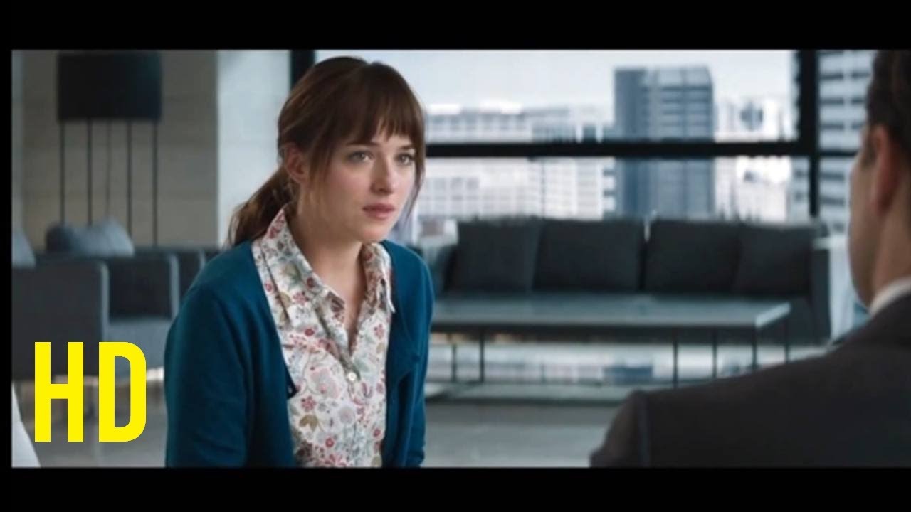 ANA MEETS CHRISTIAN GREY Interview scene first time | Fifty Shades of ...