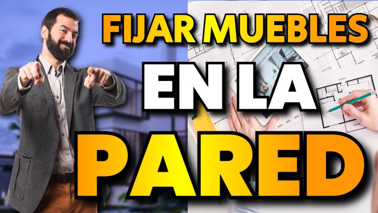 Como FIJAR nuestros MUEBLES DE MELAMINA en la pared - YouTube