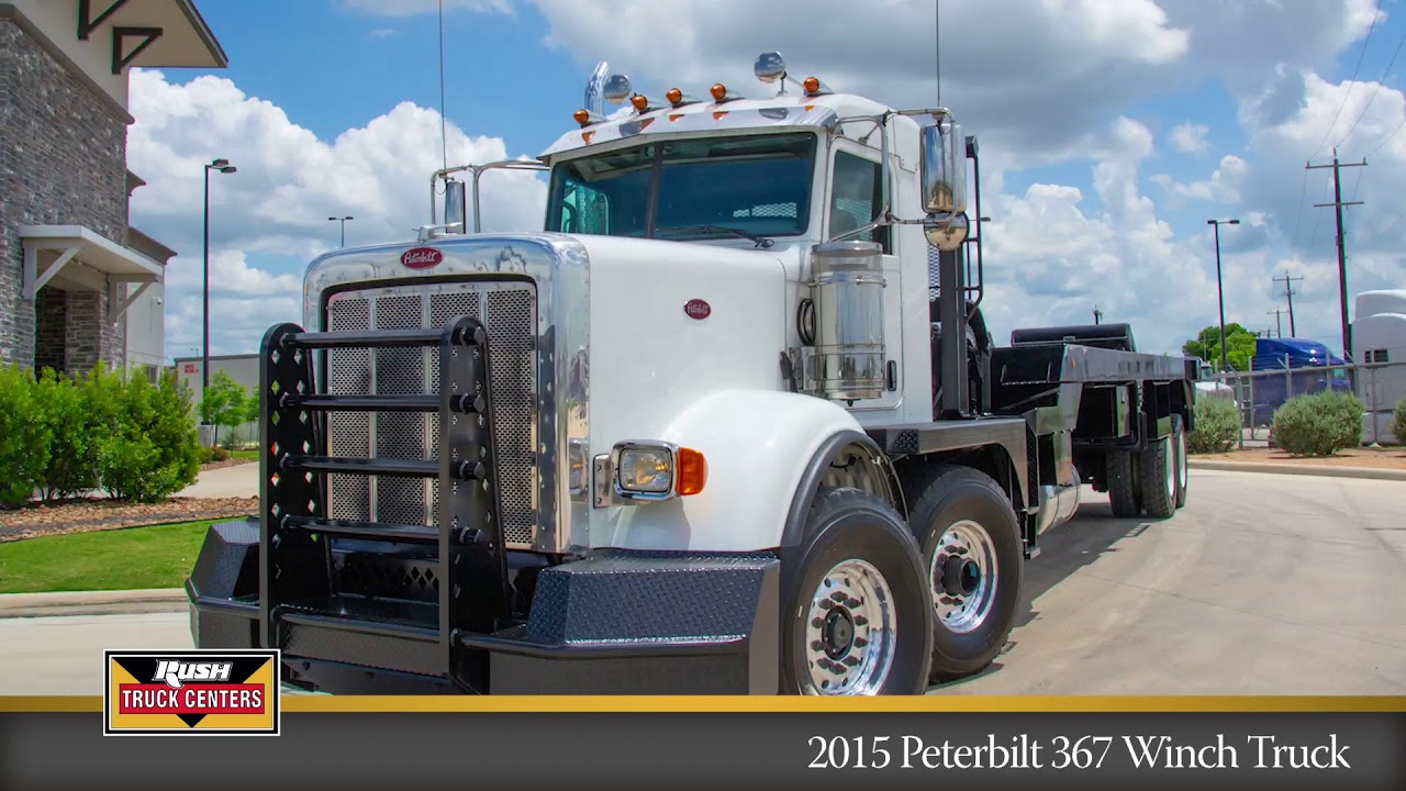 2015 Peterbilt Tandem Steer 367 Oilfield Winch Truck - YouTube
