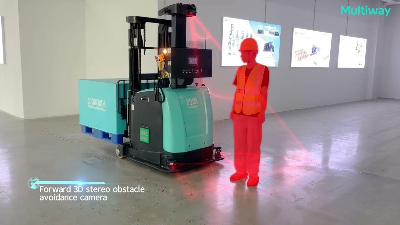 Multiway Counterbalanced Forklift MW SE15+Safety Protection - YouTube