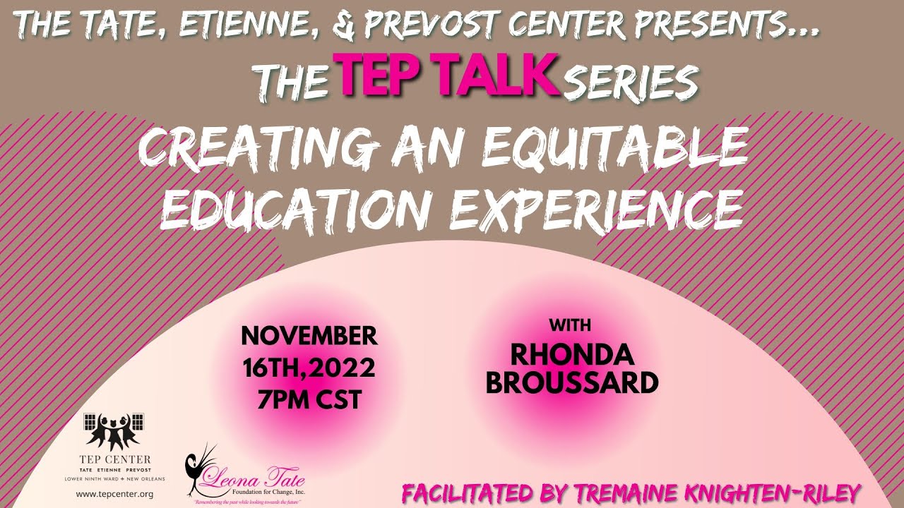TEP Talk: Creating An Equitable Education Experience - YouTube