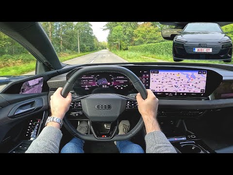 Audi A6 Avant e-tron 2026 POV Test Drive | S6 503 hp AWD