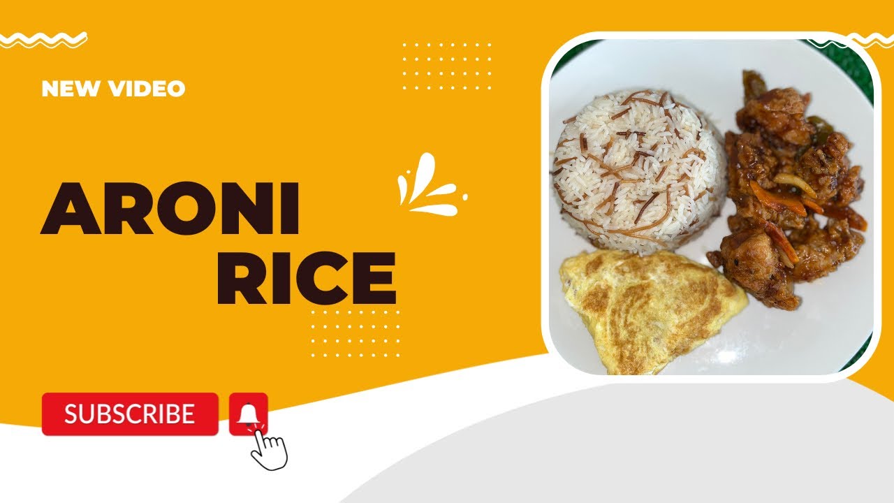 Quick Aroni Rice Recipe - YouTube