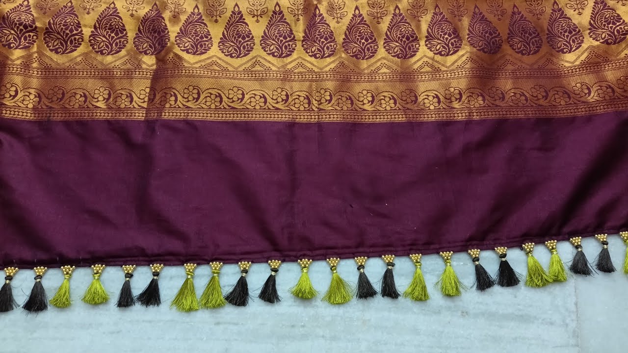simple saree tassels design @srihothra - YouTube
