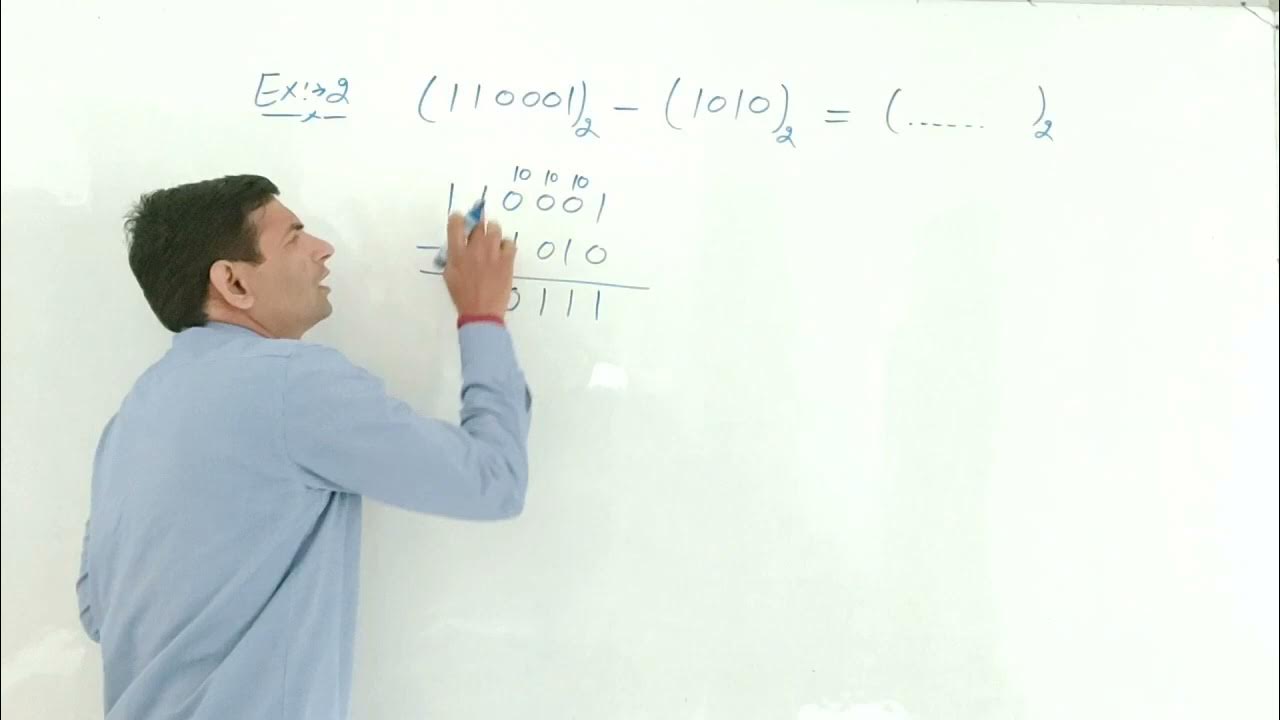 B.Sc.3rd year Computer Fundamentals numbers system Subtraction of binary numbers Jitendra kumar ...