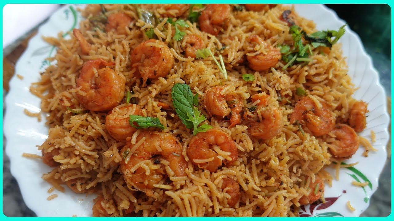 నా స్టైల్ లో రొయ్యల పలావ్ || prawns pulao|| by EVERYDAY COOKING - YouTube