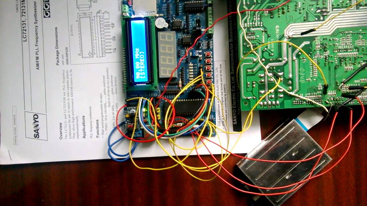 LC72131 auto scan and steps scan - YouTube