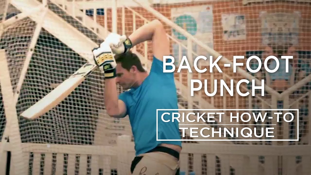 Back-Foot Punch | Technique | Cricket How-To | Steve Smith Cricket ...