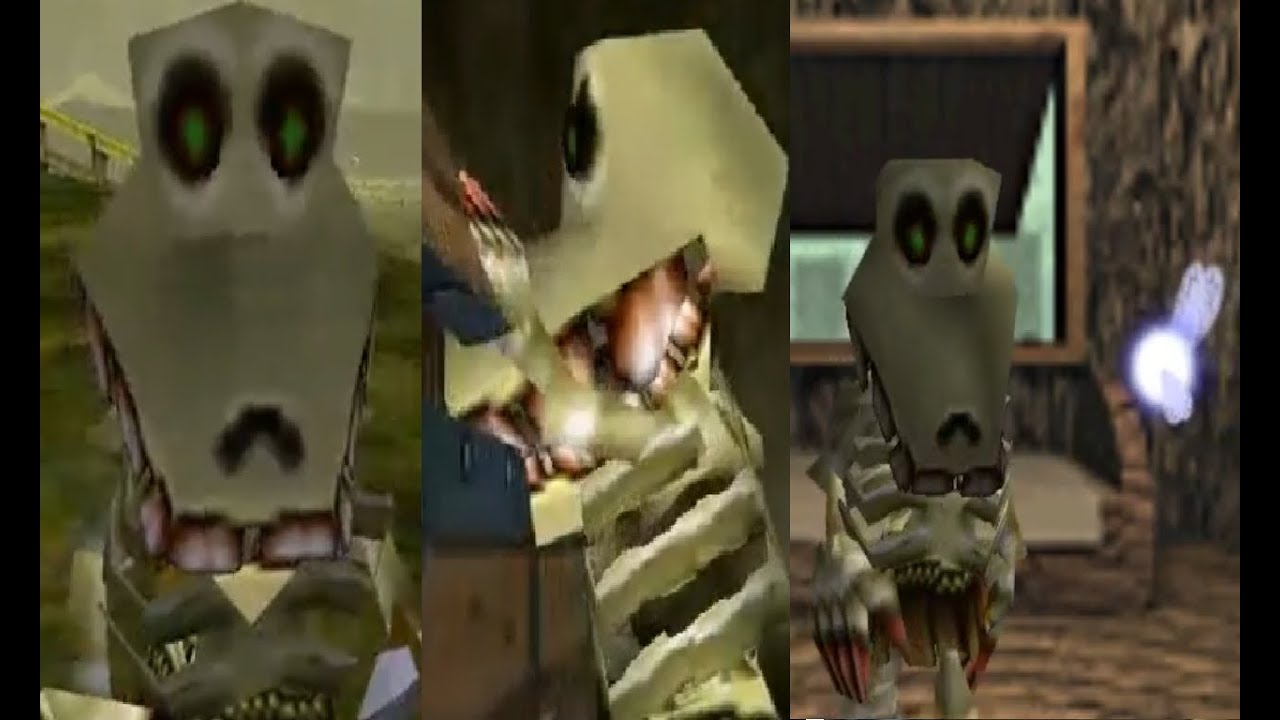 The Legend of Zelda: Ocarina of Time [N64] Playing as Stalchild ...