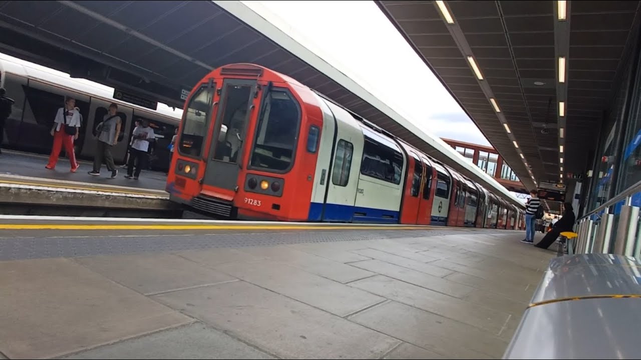 Trains At Stratford Station Featuring Central Line, Elizabeth Line ...
