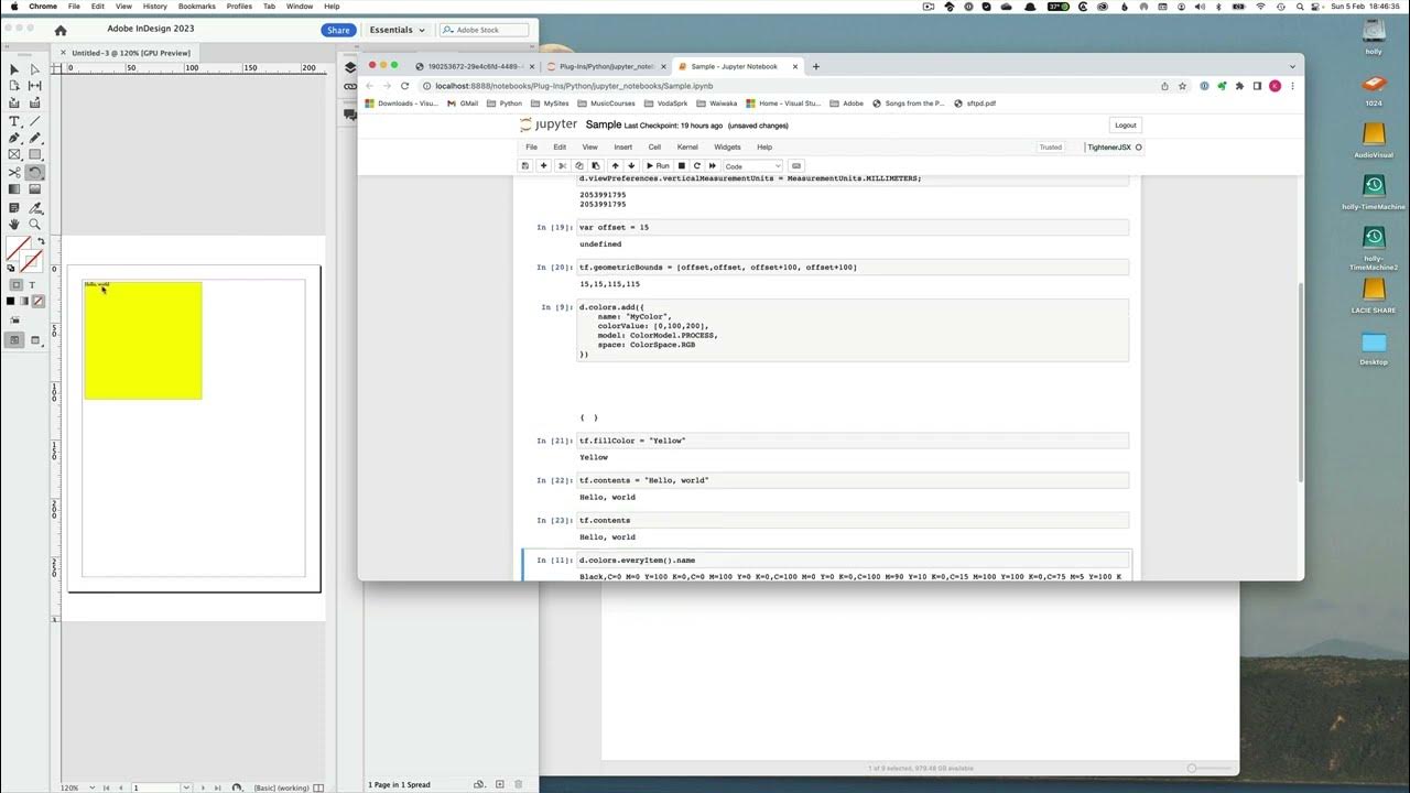Creating ExtendScript or UXPScript for InDesign with Jupyter Notebook - YouTube