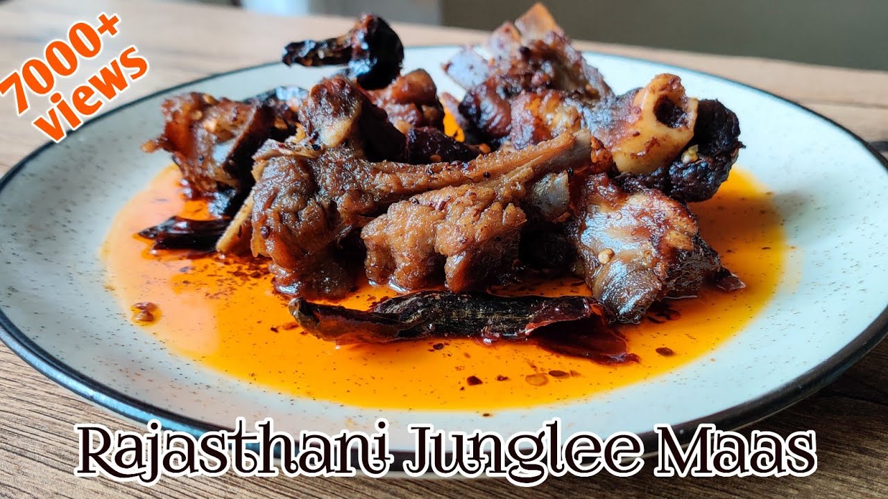 Authentic Rajasthani Junglee Maas Recipe, जंगली मांस बनाने का पारंपरिक ...