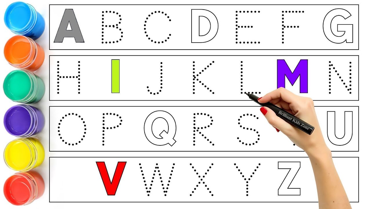 Learn Capital Letters With Fun Colors! | ABCD Song For Kids | Alphabet ...