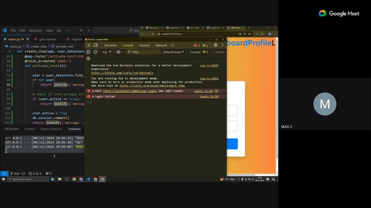 MAD 2 Project Session | flask security - YouTube